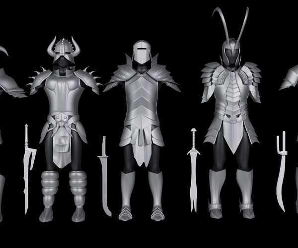 ArtStation - 25 BODY ARMOR Basemesh-vol1 | Game Assets