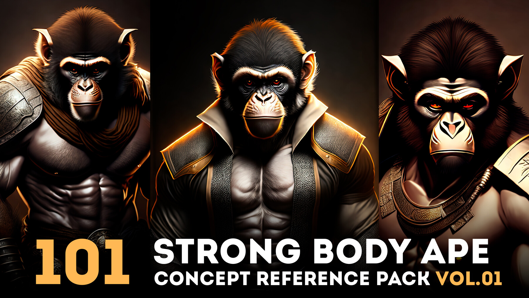 ArtStation - 101 arts - Strong Body Ape - Concept Reference Pack Vol.02 - More Than 6K ...