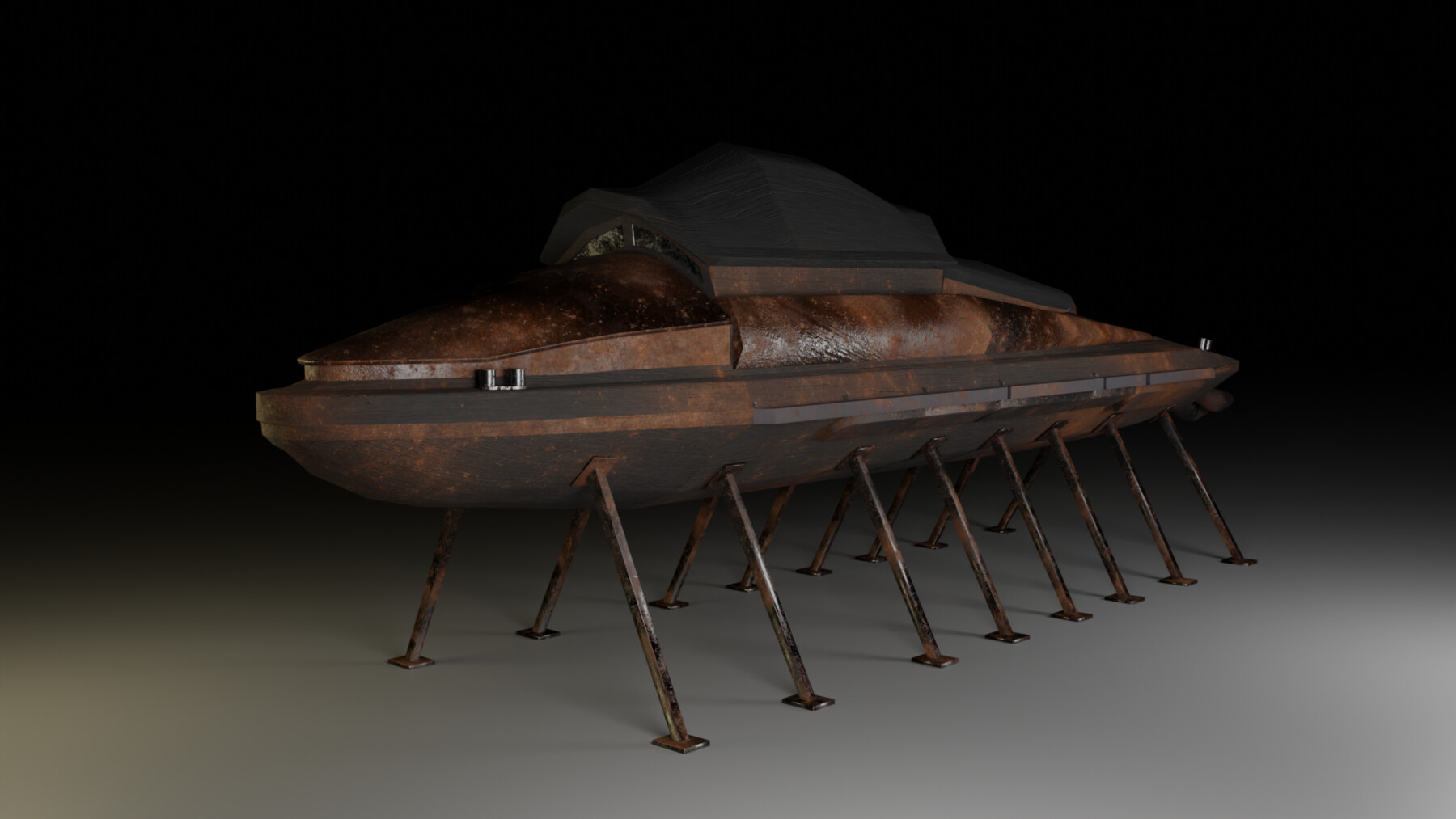 ArtStation - Post Apocalyptic Speed Boat 02 | Game Assets