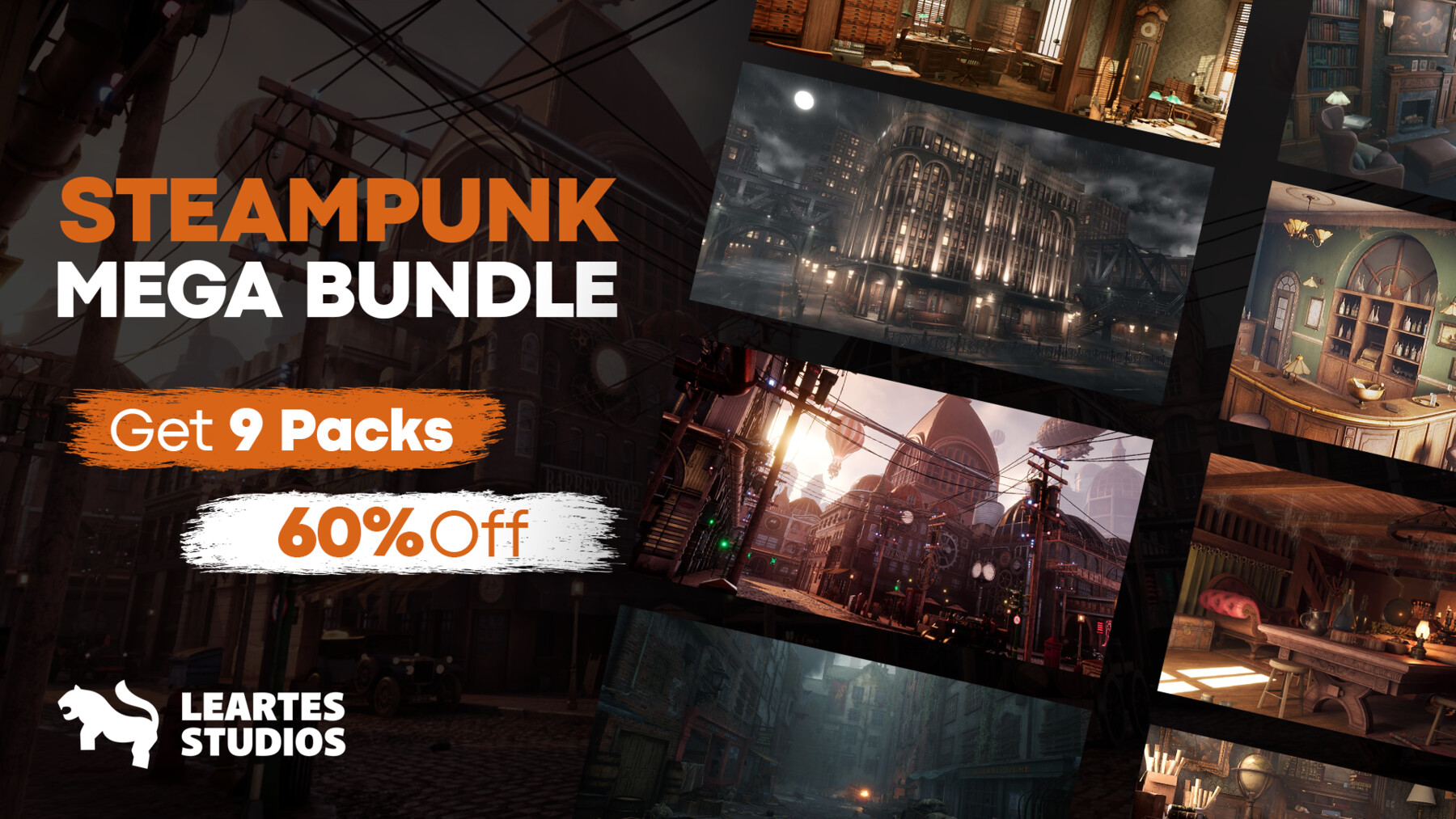 ArtStation - Steampunk Victorian Megabundle | Game Assets