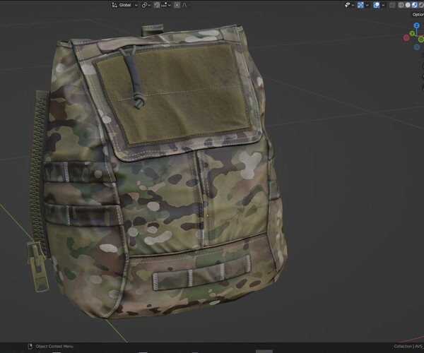 ArtStation - AVS ZIP-ON BACKPACK | Game Assets