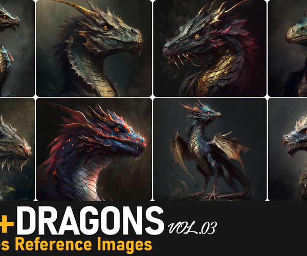 ArtStation - Dragons VOL.03|4K Reference Images | Artworks