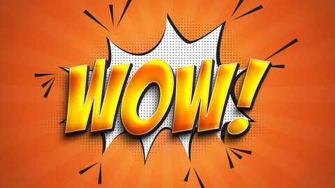 ArtStation - Wow PSD fully editable text effect. Layer style PSD mockup ...