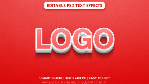 ArtStation - Logo PSD fully editable text effect. Layer style PSD ...