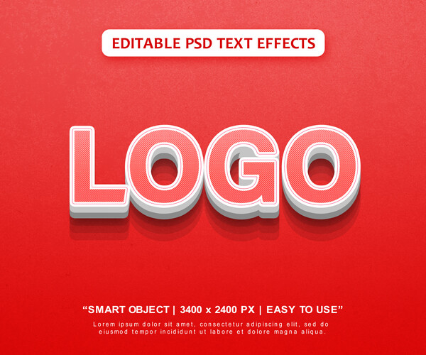 ArtStation - Logo PSD fully editable text effect. Layer style PSD ...
