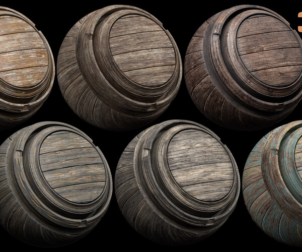 ArtStation - 34 Wood plank smart material + 4k PBR textures - Vol 11 ...