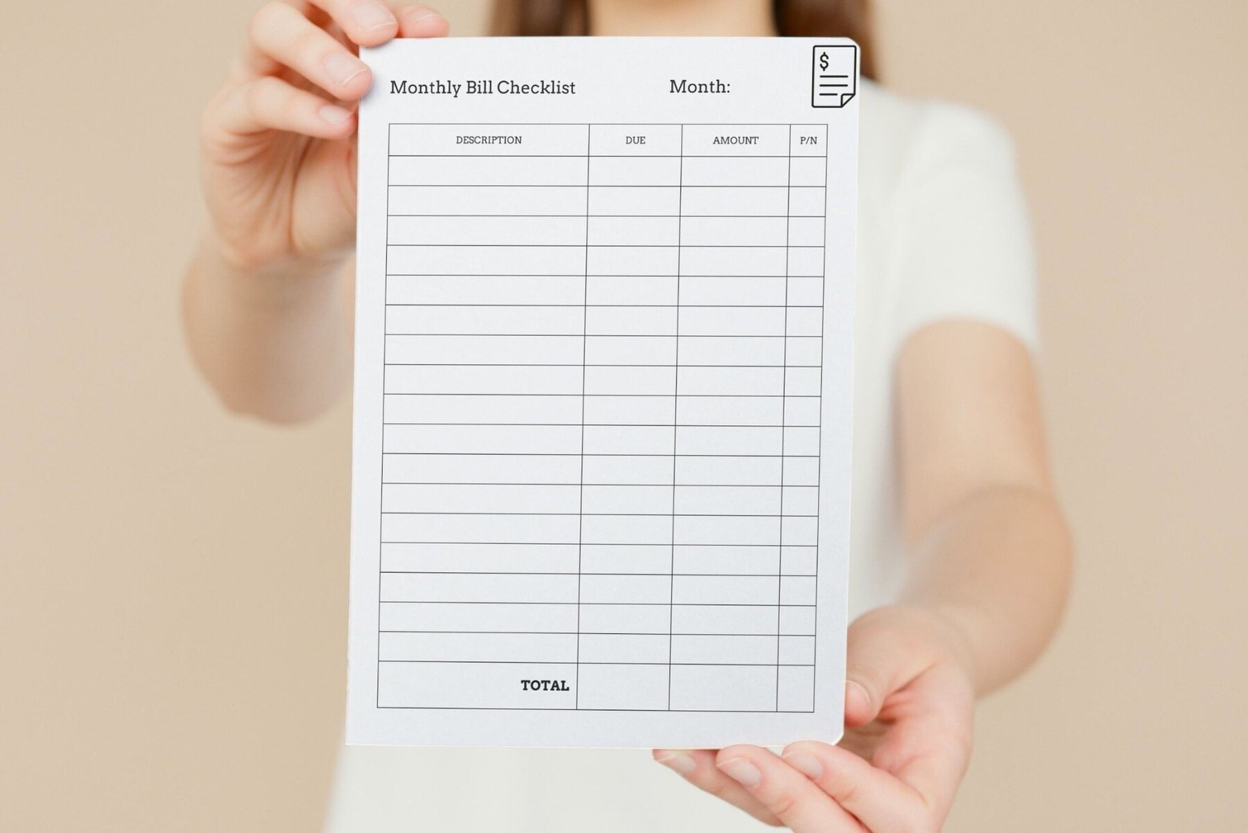 ArtStation - Monthly Bill Checker Planner | Artworks