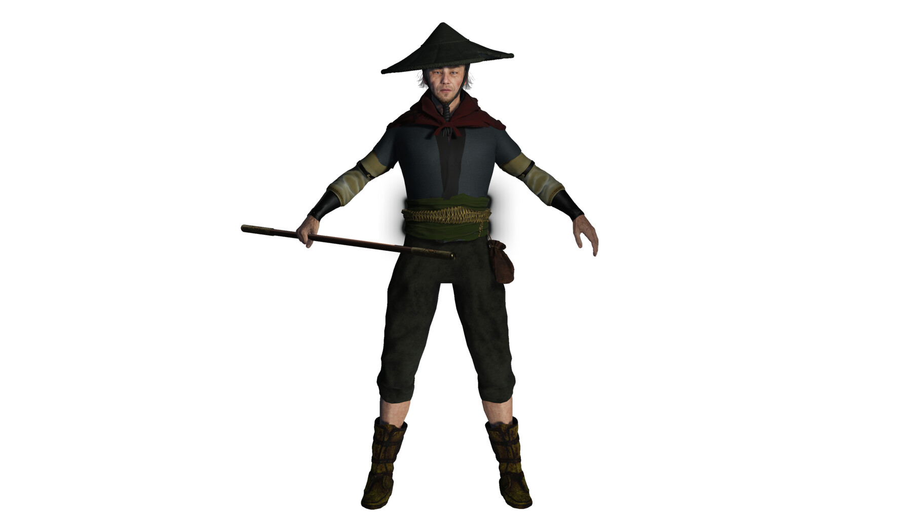 ArtStation - 3D REALISTIC MALE CHARACTER - OLD JAPANESE KNIGHT 01 ...
