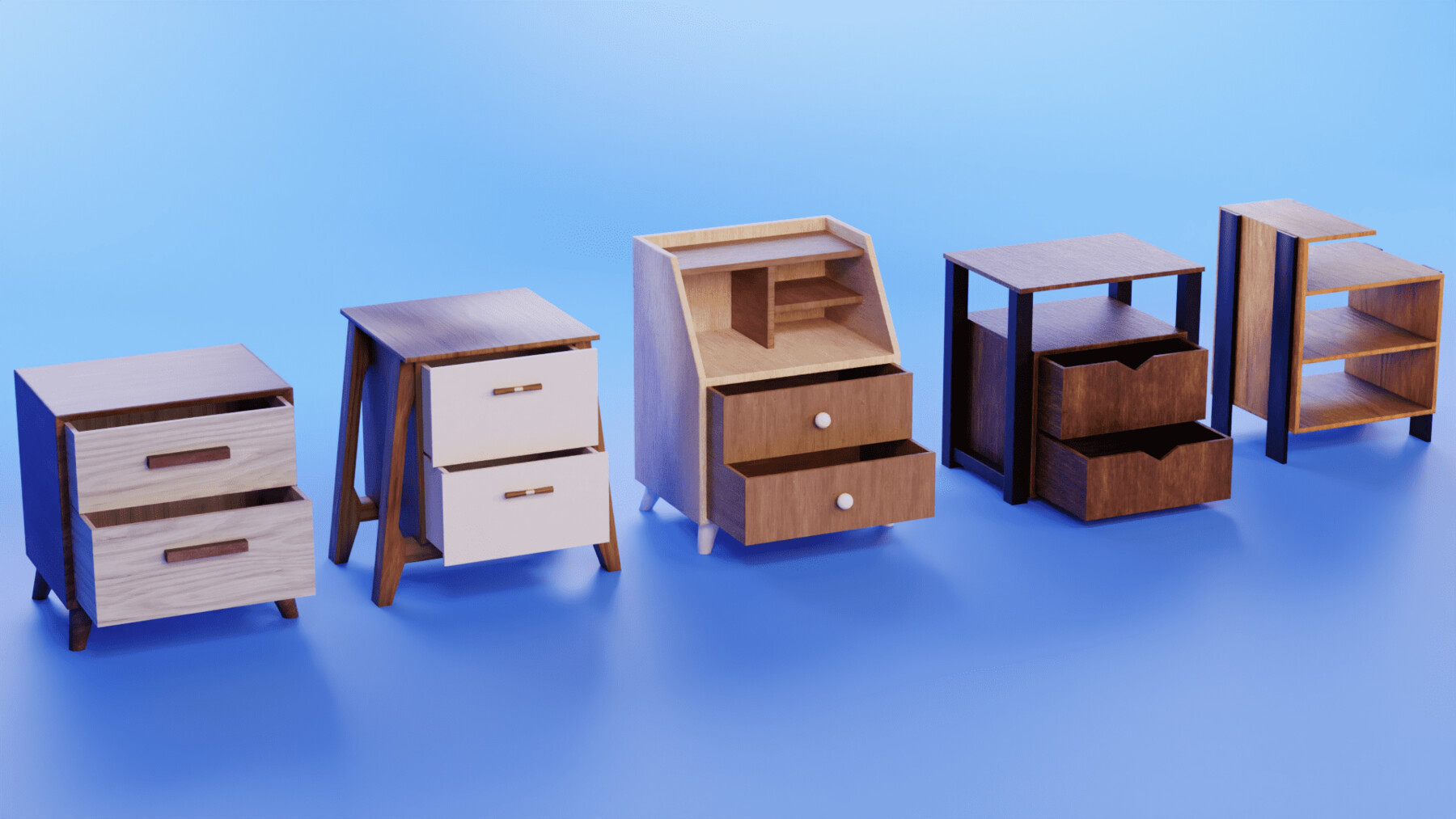 ArtStation - Bedside Table pack | Game Assets
