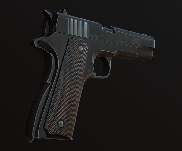 ArtStation - Пневматический пистолет (Colt 1911) | Game Assets