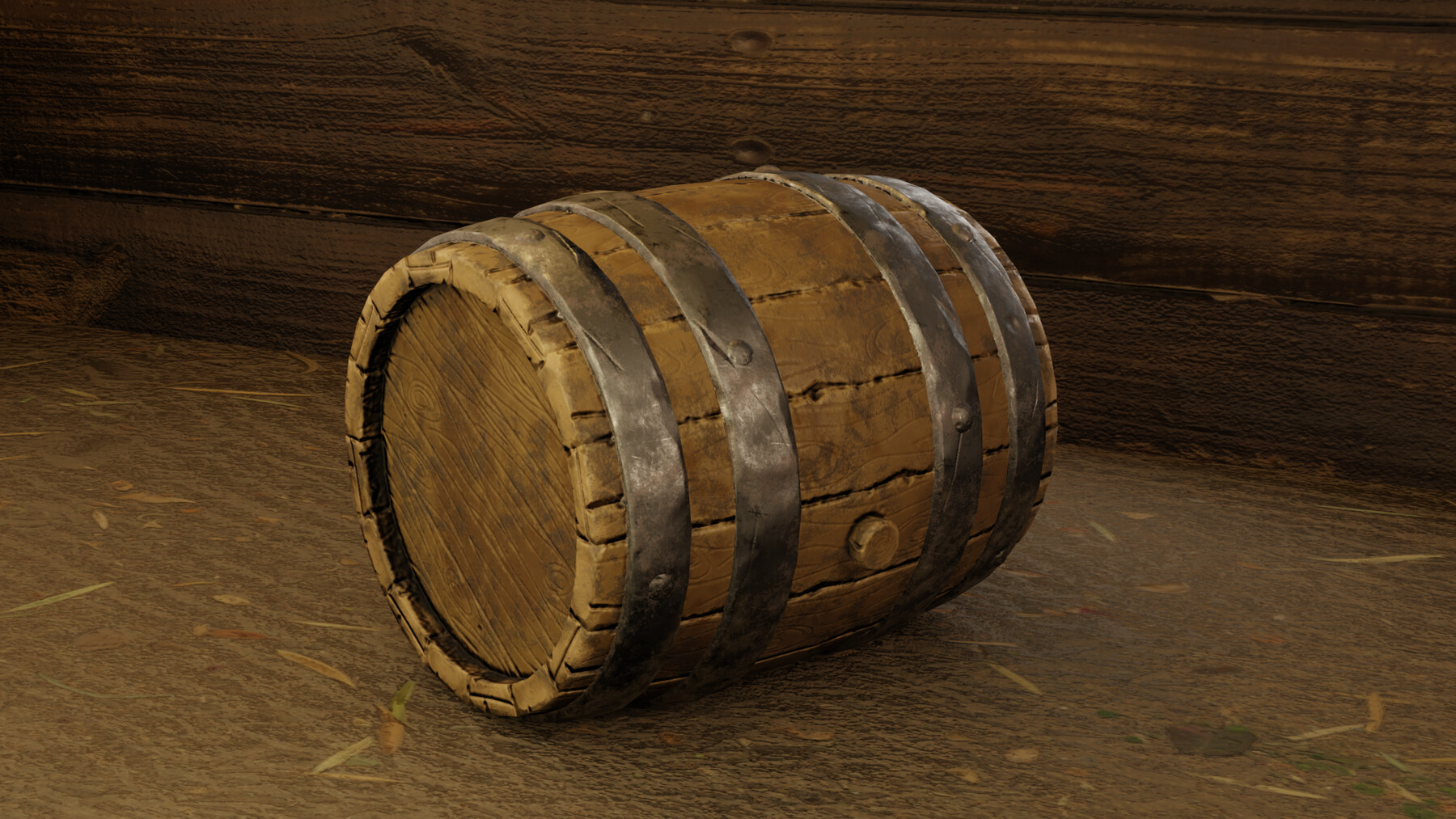 ArtStation - GameReady Wooden Barrel | Game Assets