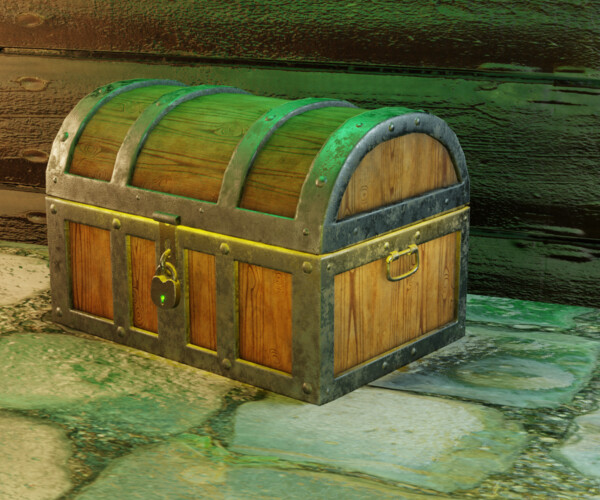 ArtStation - Game Ready Wood Chest | Game Assets