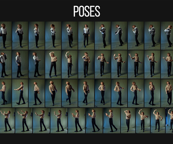 ArtStation - 690 Dramatic Male Poses Reference Pictures | Resources