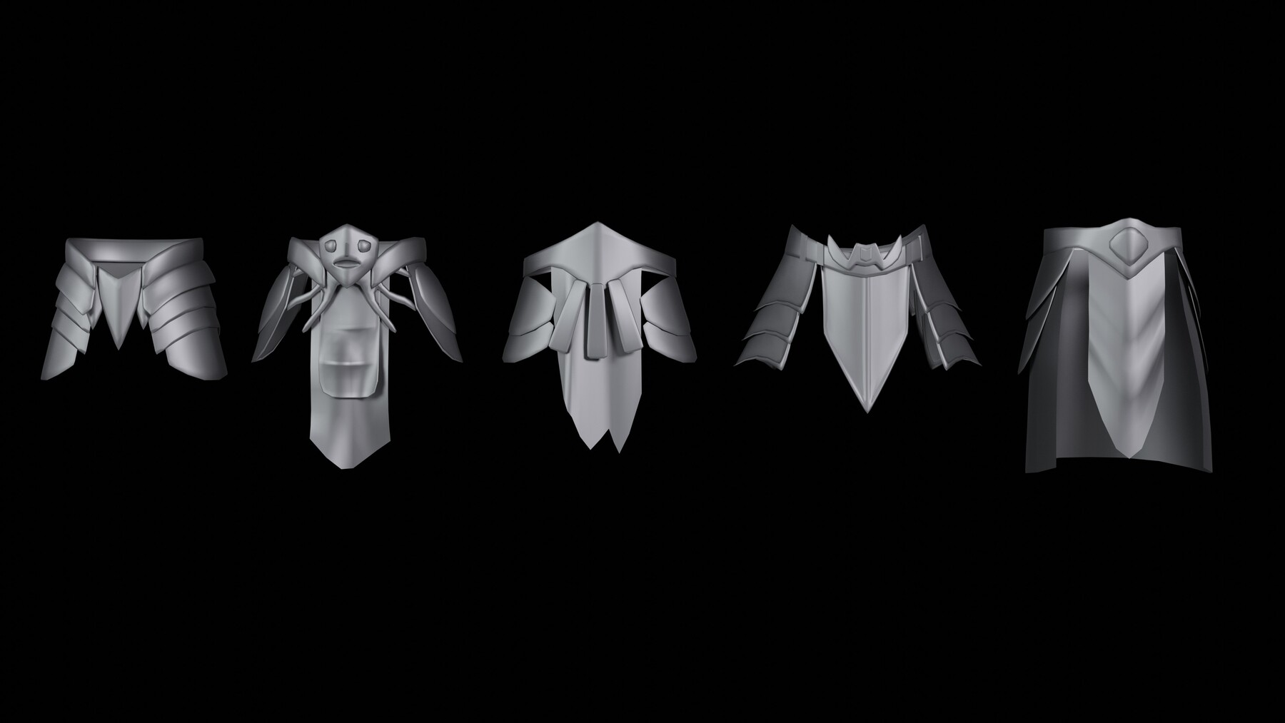 ArtStation - 25 BELT ARMOR BASEMESH-vol1 | Game Assets