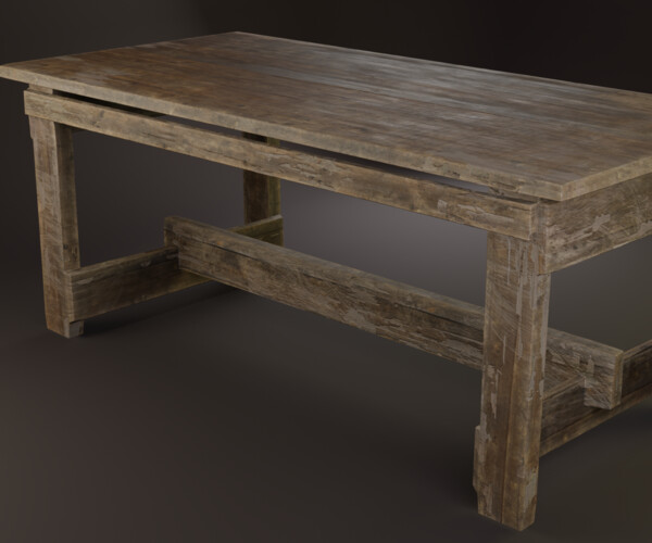 ArtStation - Wood Table GameReady | Game Assets