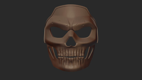 ArtStation - Call Of Duty Ghost Mask Printable Versin STL High-poly ...