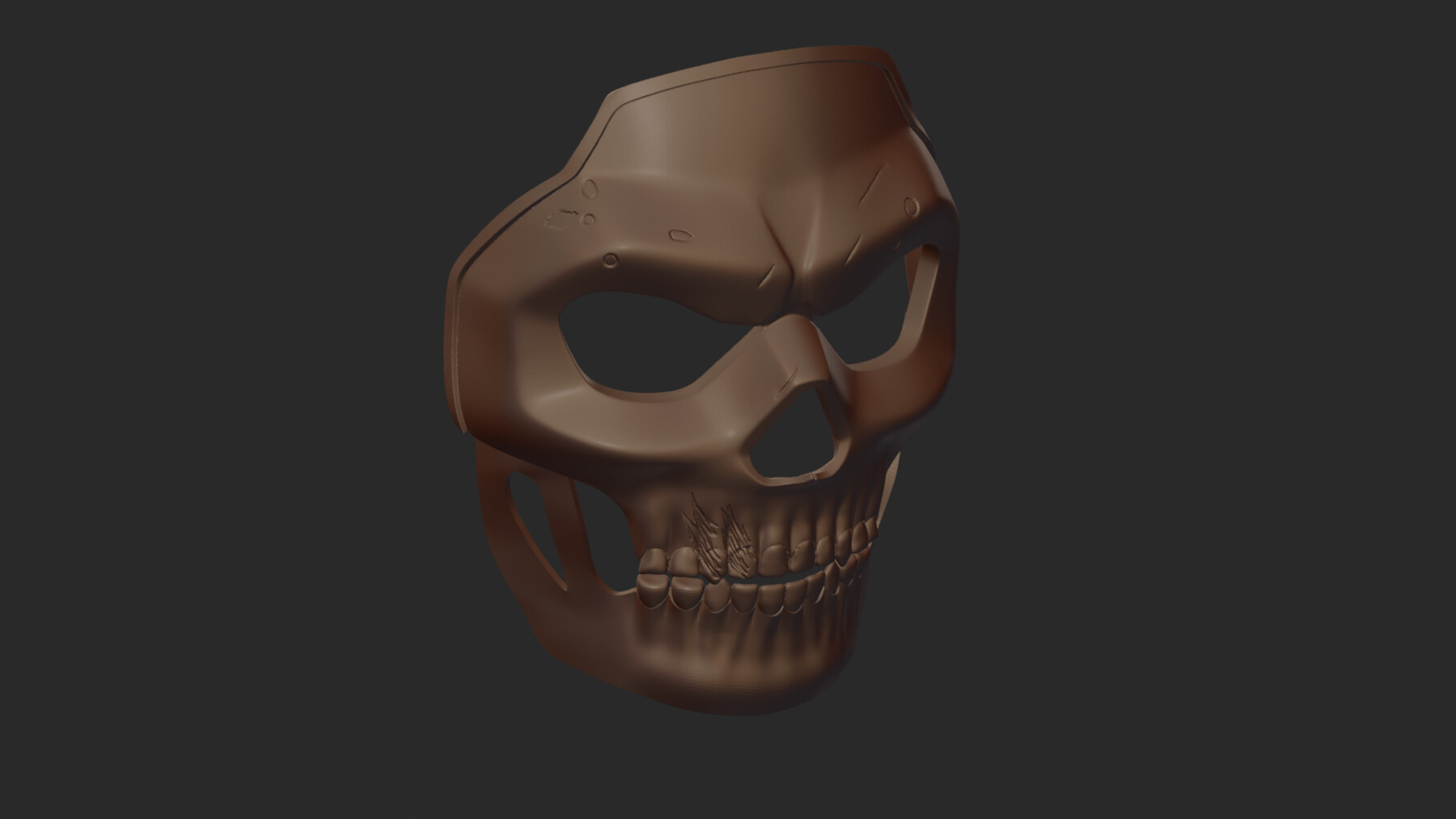 ArtStation - Call Of Duty Ghost Mask Printable Versin STL High-poly ...