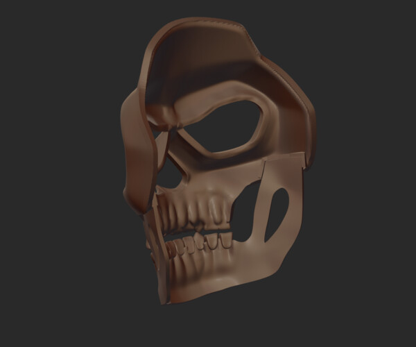 ArtStation - Call Of Duty Ghost Mask Printable Versin STL High-poly ...