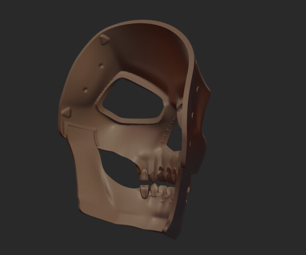 ArtStation - New Call Of Duty Ghost Mask Printable Version STL High ...