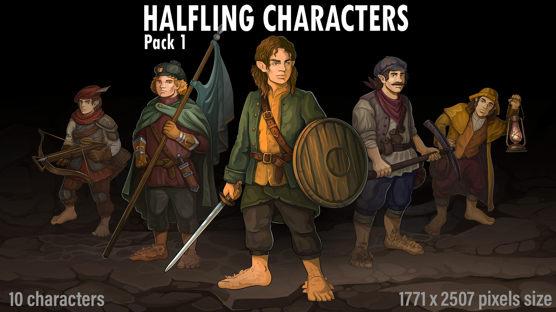 ArtStation - Halfling Characters | Game Assets