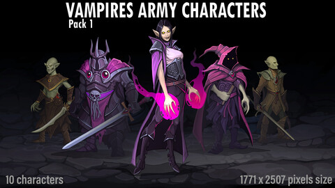 ArtStation - Vampires Army Characters | Game Assets