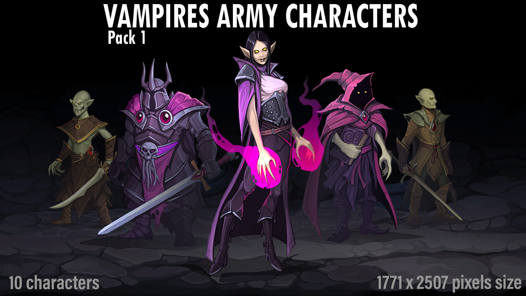 ArtStation - Vampires Army Characters | Game Assets