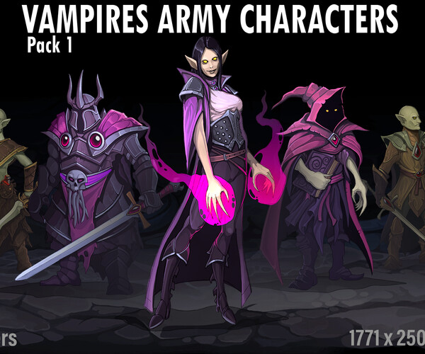 ArtStation - Vampires Army Characters | Game Assets