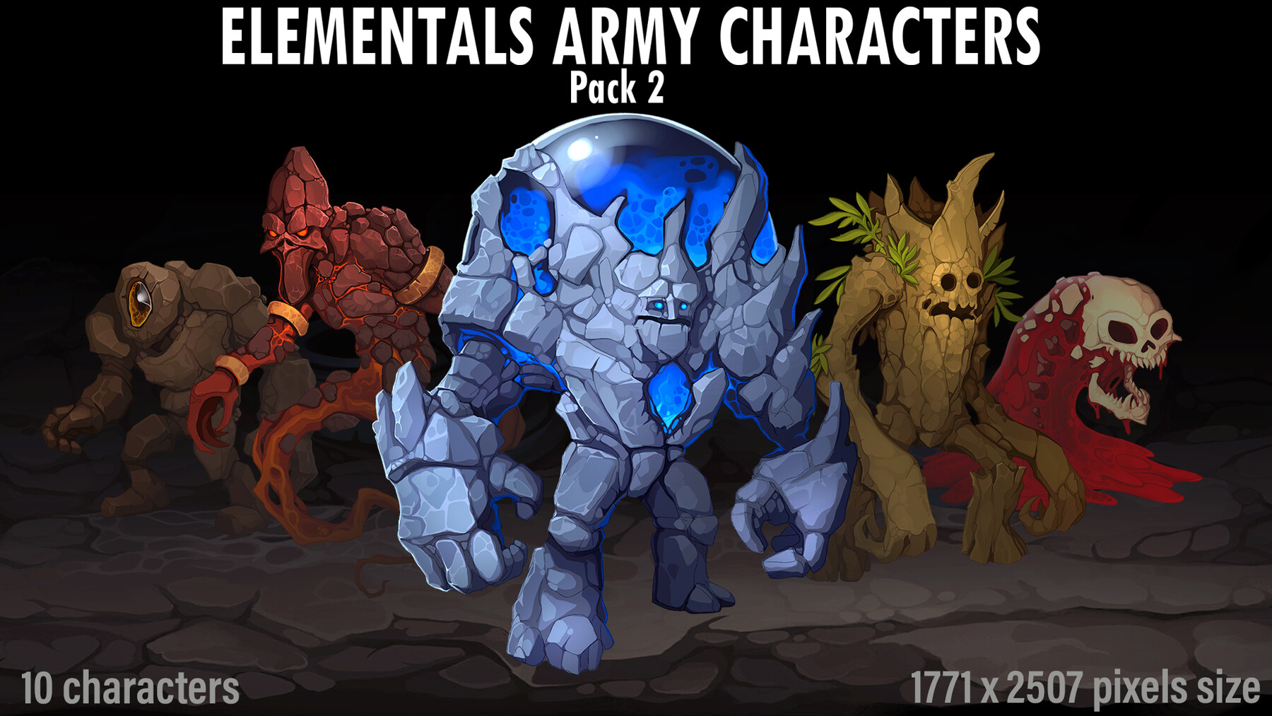 ArtStation - Elementals Army Characters 02 | Game Assets