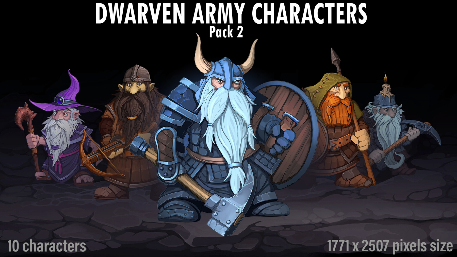 ArtStation - Dwarven Army Characters 02 | Game Assets