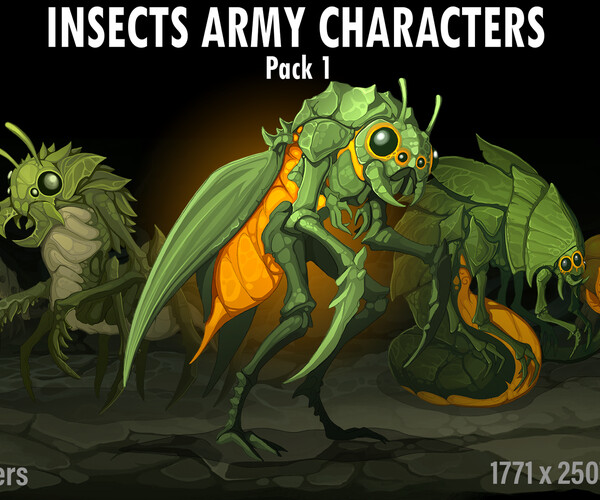 ArtStation - Insects Army Characters | Game Assets
