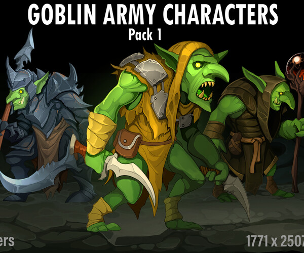 ArtStation - Goblin Army Characters | Game Assets