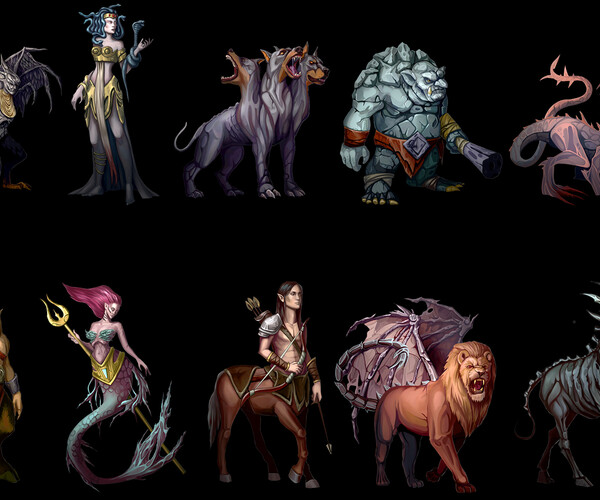 ArtStation - Mythical Creatures | Game Assets