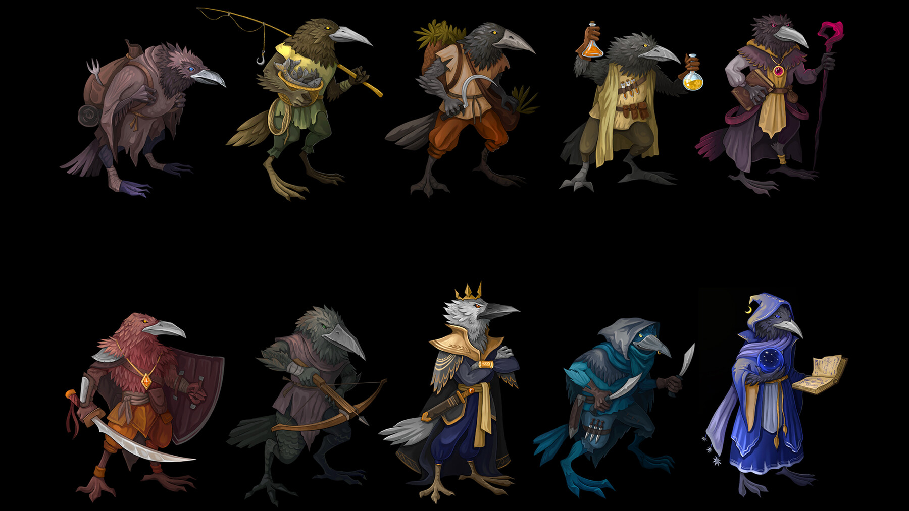 ArtStation - Raven Folk | Game Assets