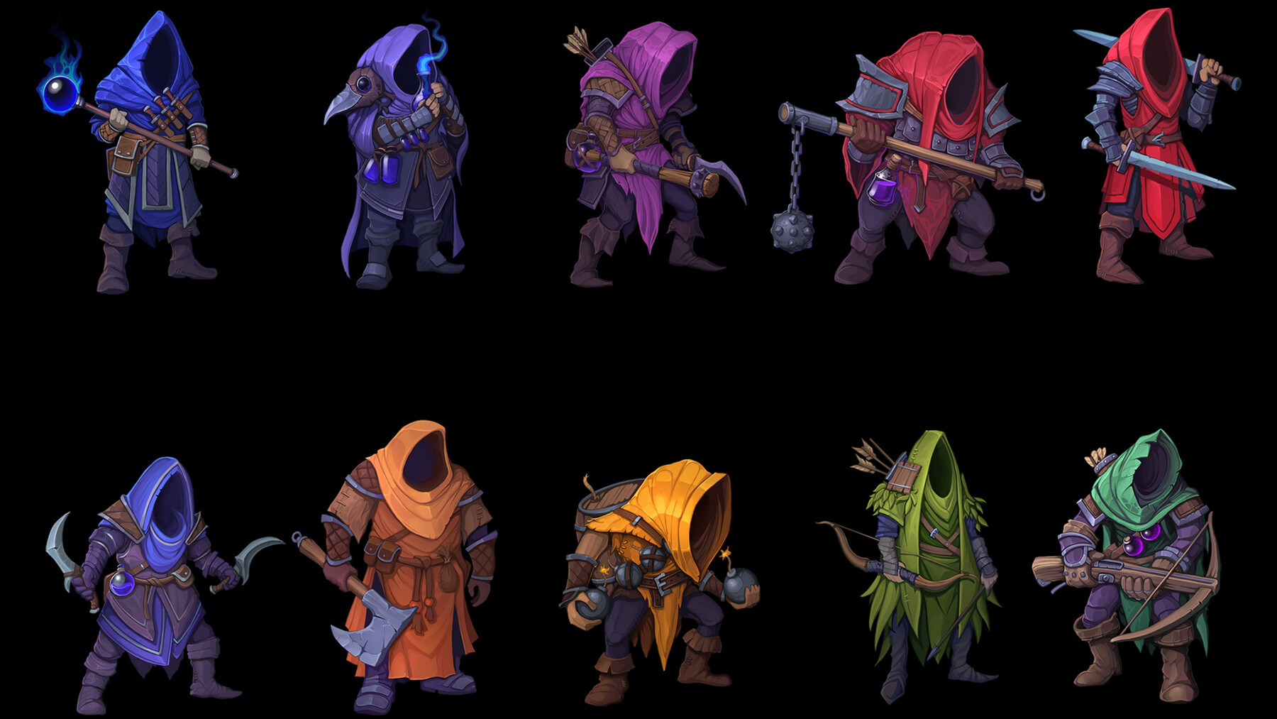 ArtStation - Rogue Guild Characters | Game Assets