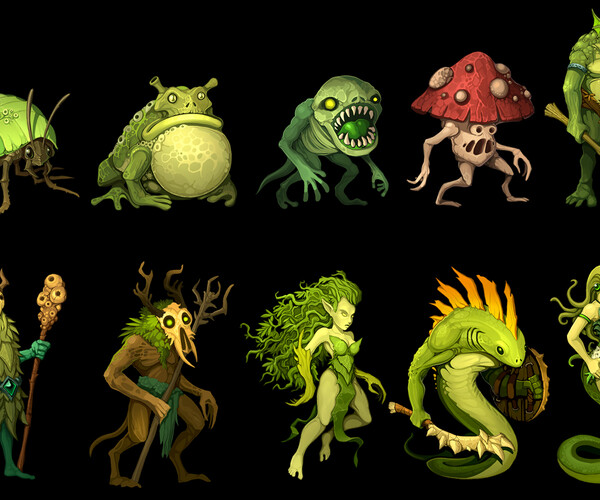 ArtStation - Swamp Creatures | Game Assets