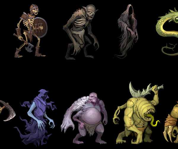 ArtStation - Undead Creatures | Game Assets