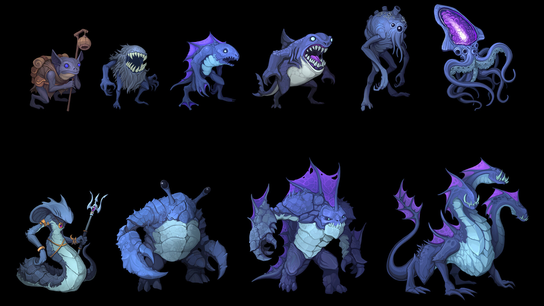 ArtStation - Underwater Monsters | Game Assets