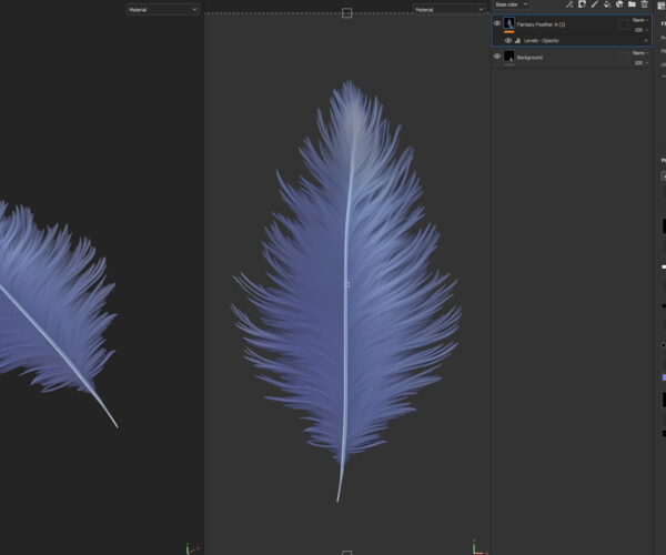 ArtStation - 40 Fantasy Feathers | Alphas, Displacement, Diffuse | Brushes