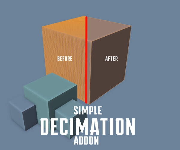 ArtStation - 1 Click Simple Decimation Addon for Blender | Resources