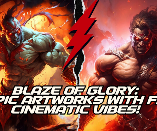 ArtStation - Blaze of Glory: 17 Epic Artworks with Fiery Cinematic ...