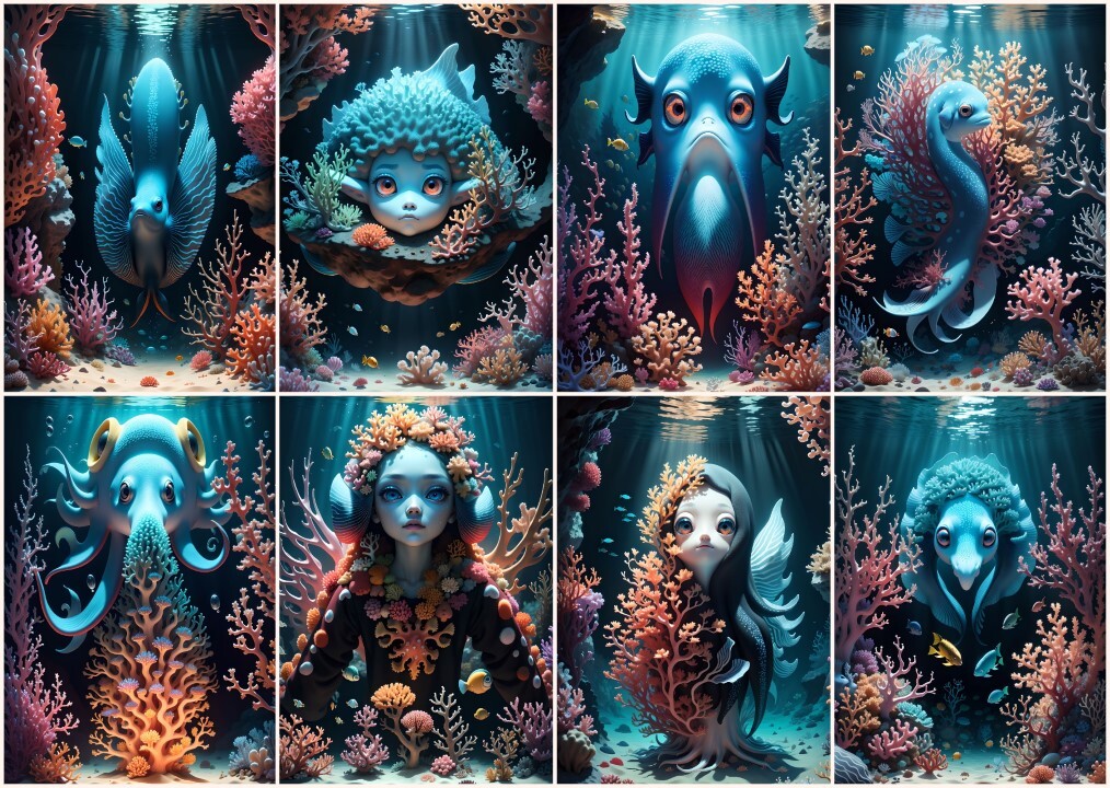 ArtStation - Cute Alien Underwater Creatures | Artworks