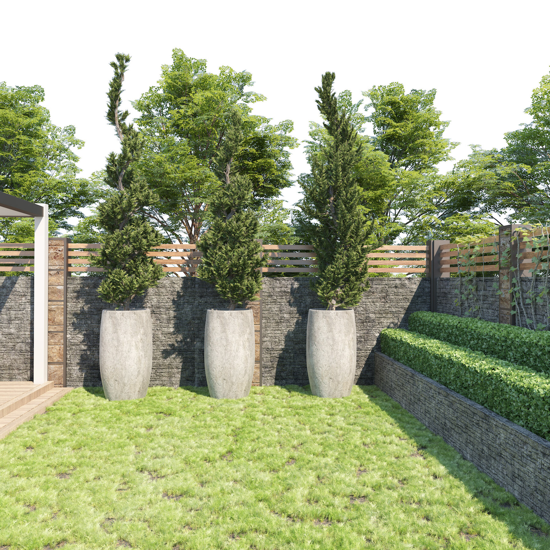 ArtStation - House garden landscape 3d model | Resources