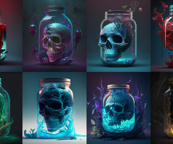 ArtStation - The Skull Collection: A Haunting Display of 100 Specimens ...