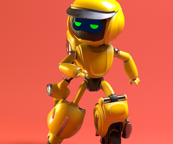 ArtStation - Robot - transformer scooter classic rigging character ...