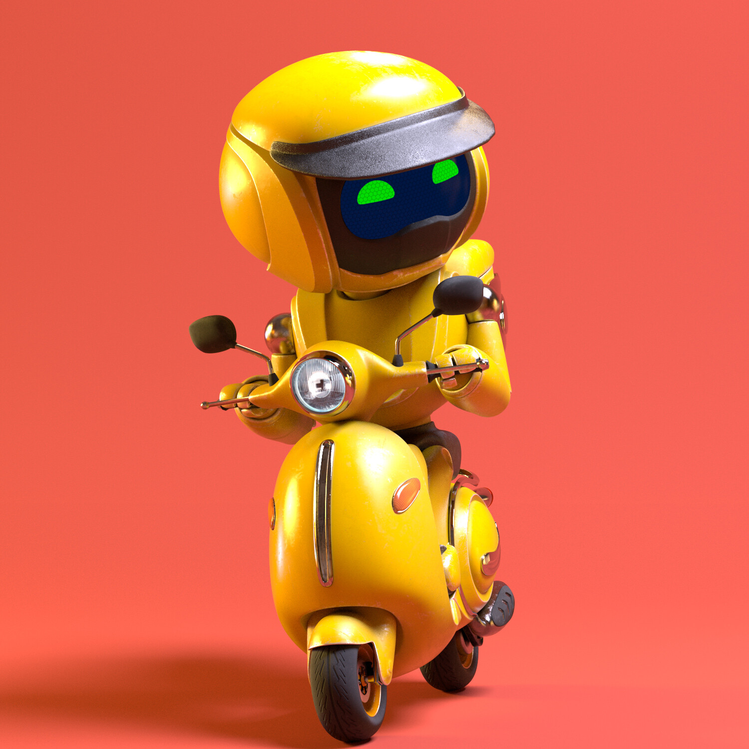 ArtStation - Robot - transformer scooter classic rigging character | Resources