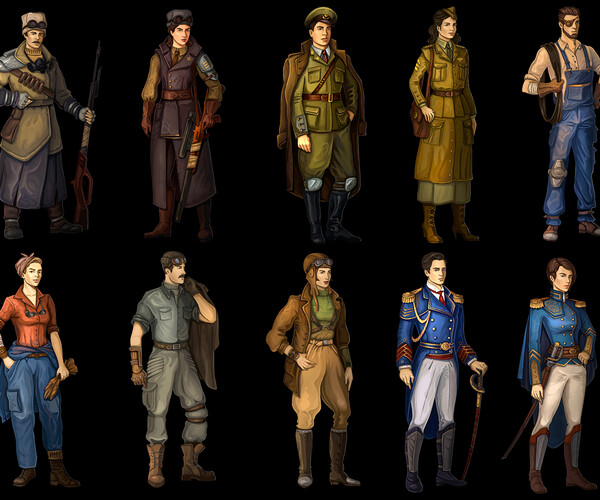 ArtStation - Post Apocalypse Characters | Game Assets