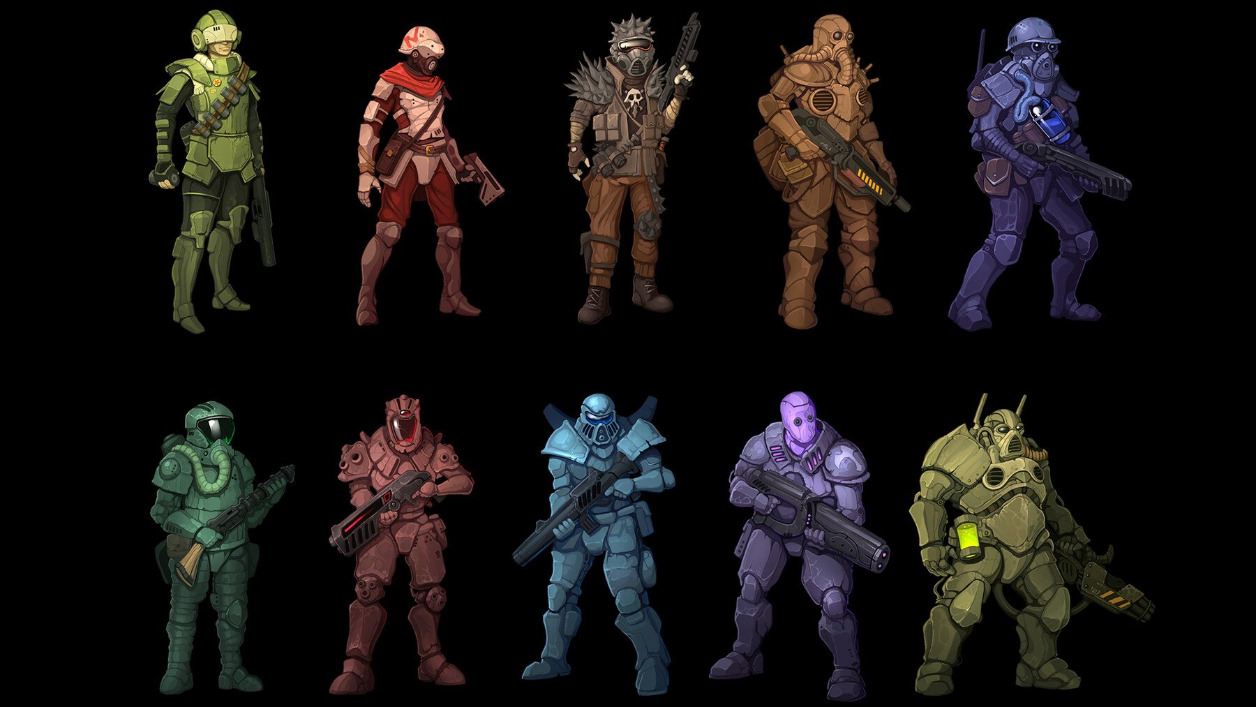ArtStation - Post Apocalypse Characters | Game Assets