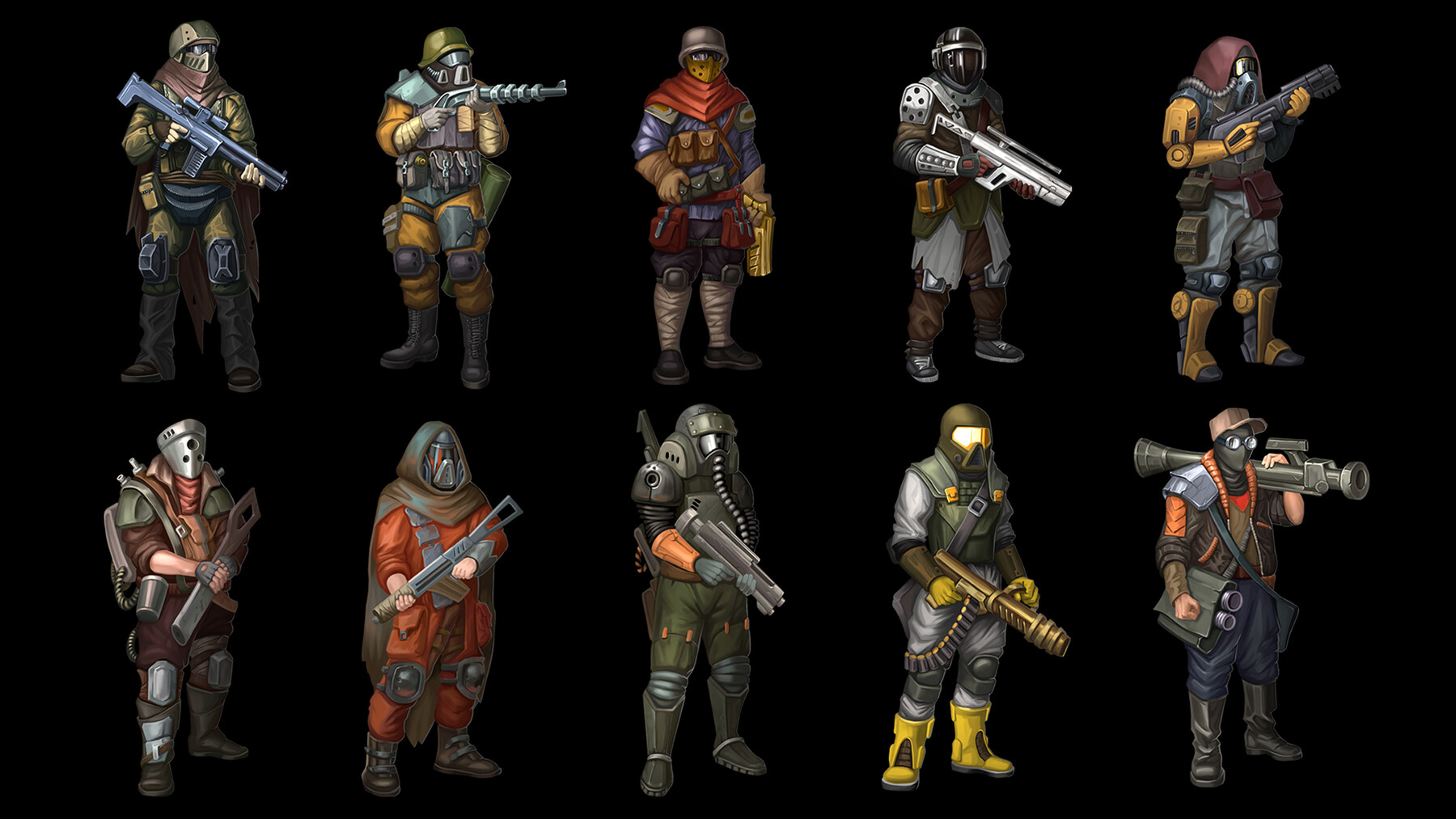 ArtStation - Post Apocalypse Characters | Game Assets