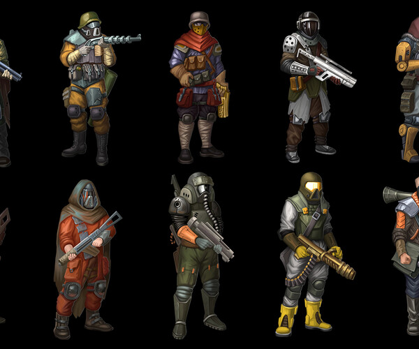 ArtStation - Post Apocalypse Characters | Game Assets