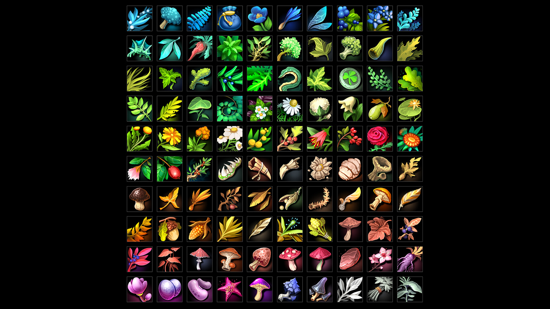 ArtStation - Alchemy Herbs Icons 02 | Game Assets